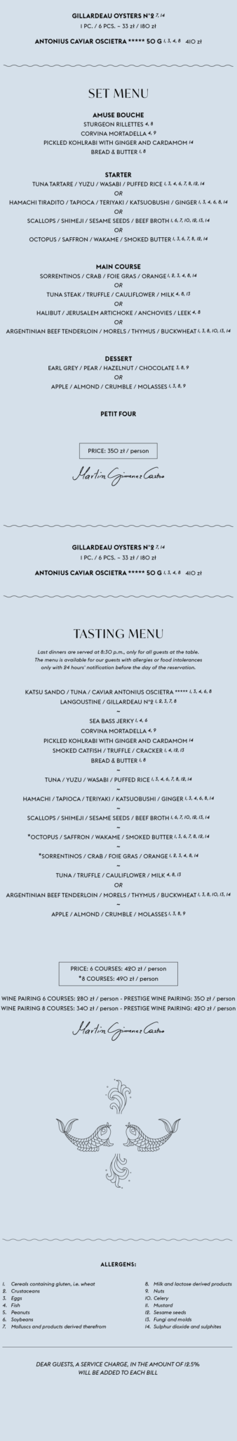 Revelatory Experience at Tuna Restaurant: Tasting Menus and À la Carte ...